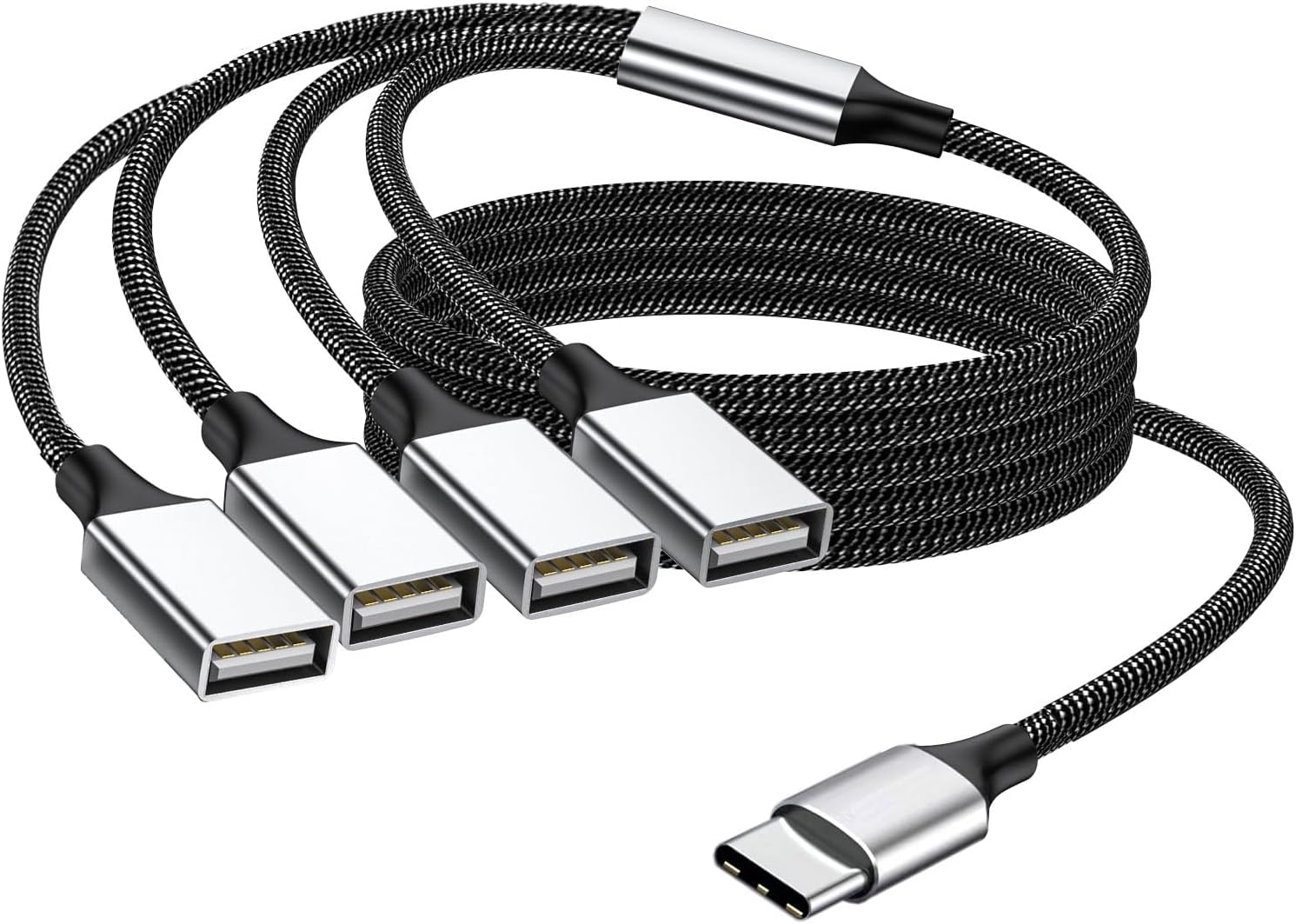Amazon.com: Fidioto USB-C OTG Splitter Y Cable(10 inch Long),USB C Male ...