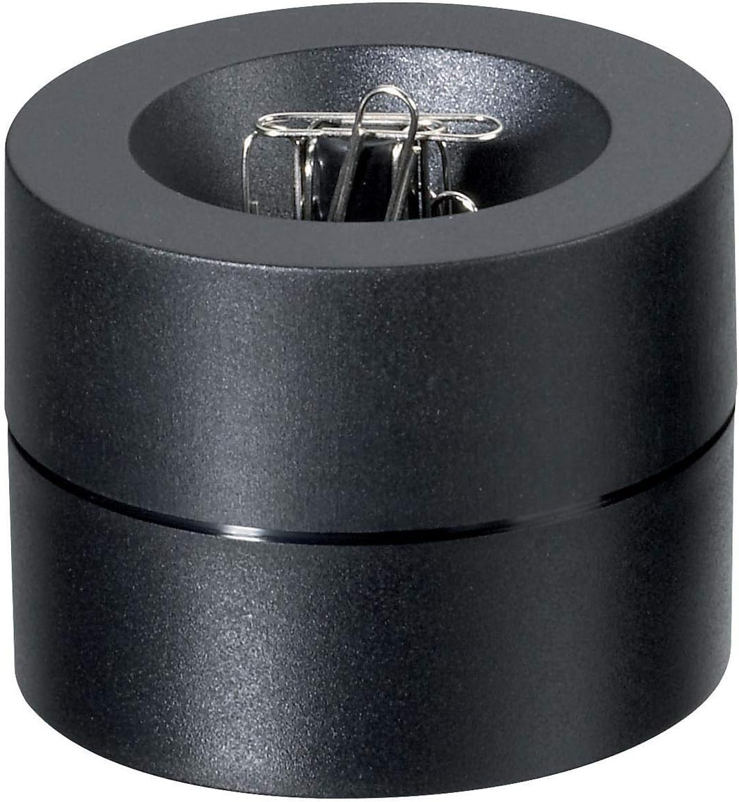 Amazon.com : MAUL Magnetic Paperclip Holder, Ø 73mm, H66mm, Black ...