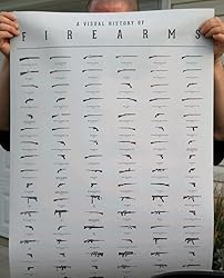 Amazon.com: Gun Poster - A Visual History of Firearms - Large 24" x 36 ...