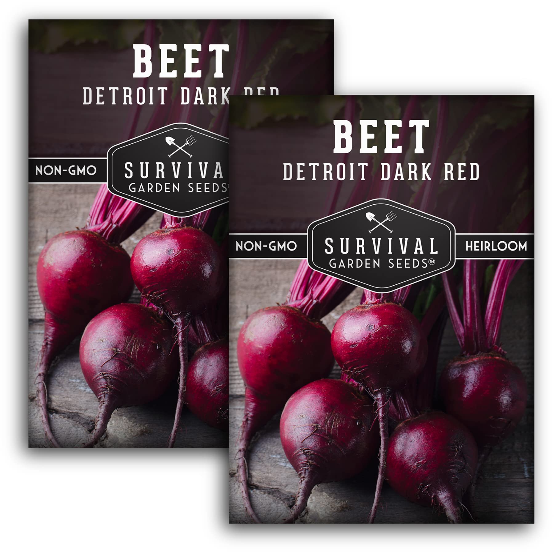 Amazon.com : Survival Garden Seeds - Detroit Dark Red Beet Seed for ...