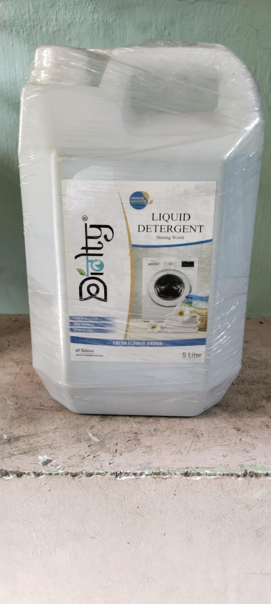 Diolty Liquid Laundry Detergent 5L - Fresh Flower Scent, Non-Toxic ...
