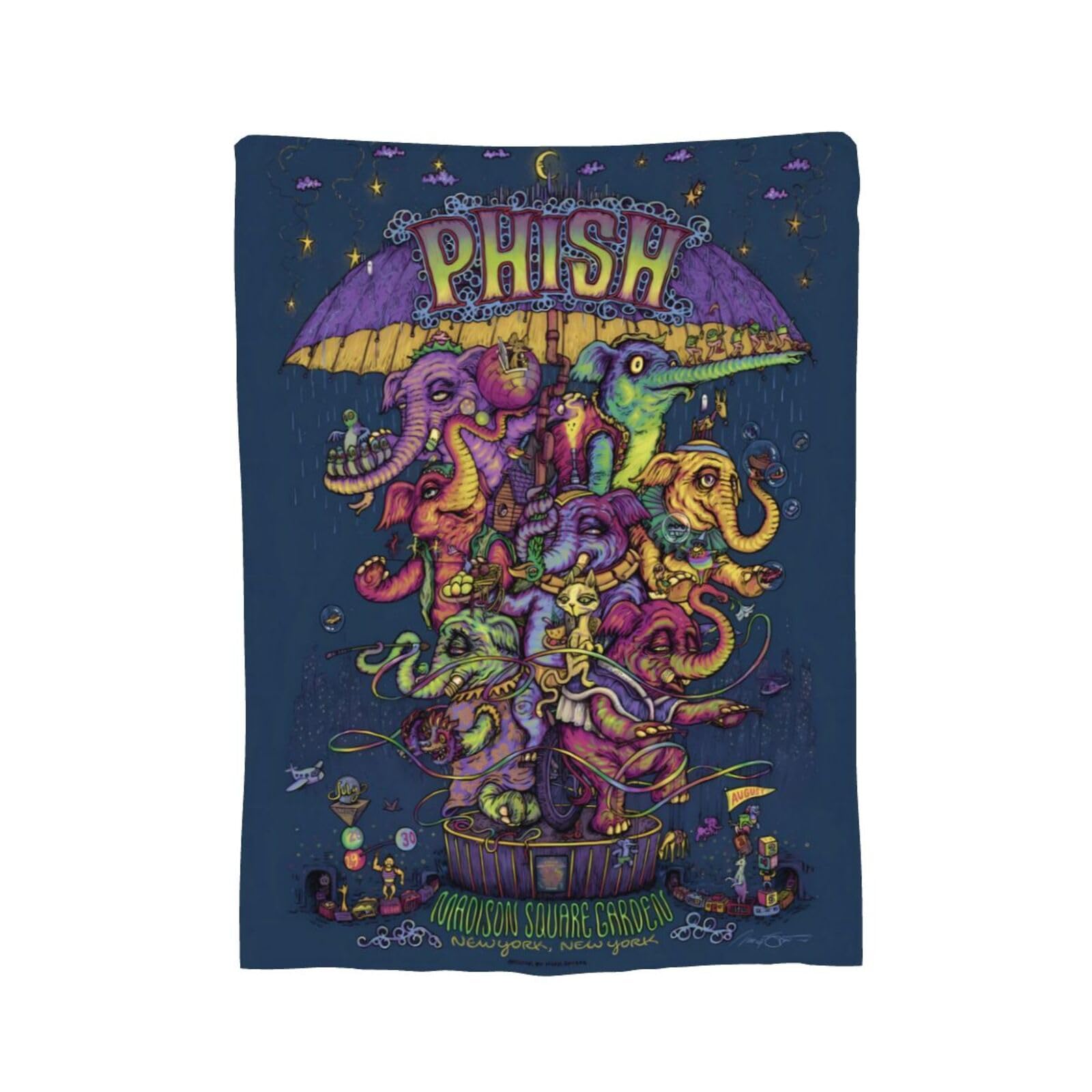 Amazon.com: WWECDFGDSG Phish Blanket Characters Memories Youth of Rock ...