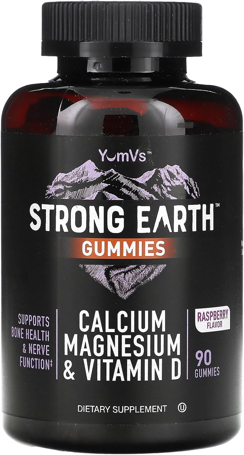 Amazon.com: YumV's Strong Earth Gummies, Calcium Magnesium & Vitamin D ...