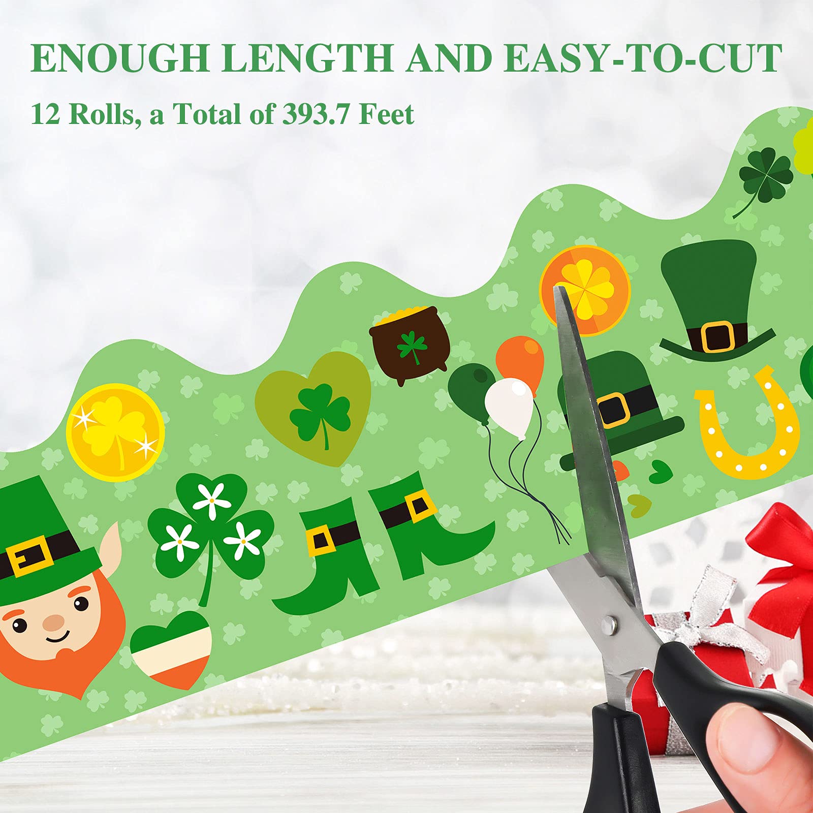 Snapklik.com : 12 Rolls 393.7 Feet In Total Seasonal Bulletin Board ...