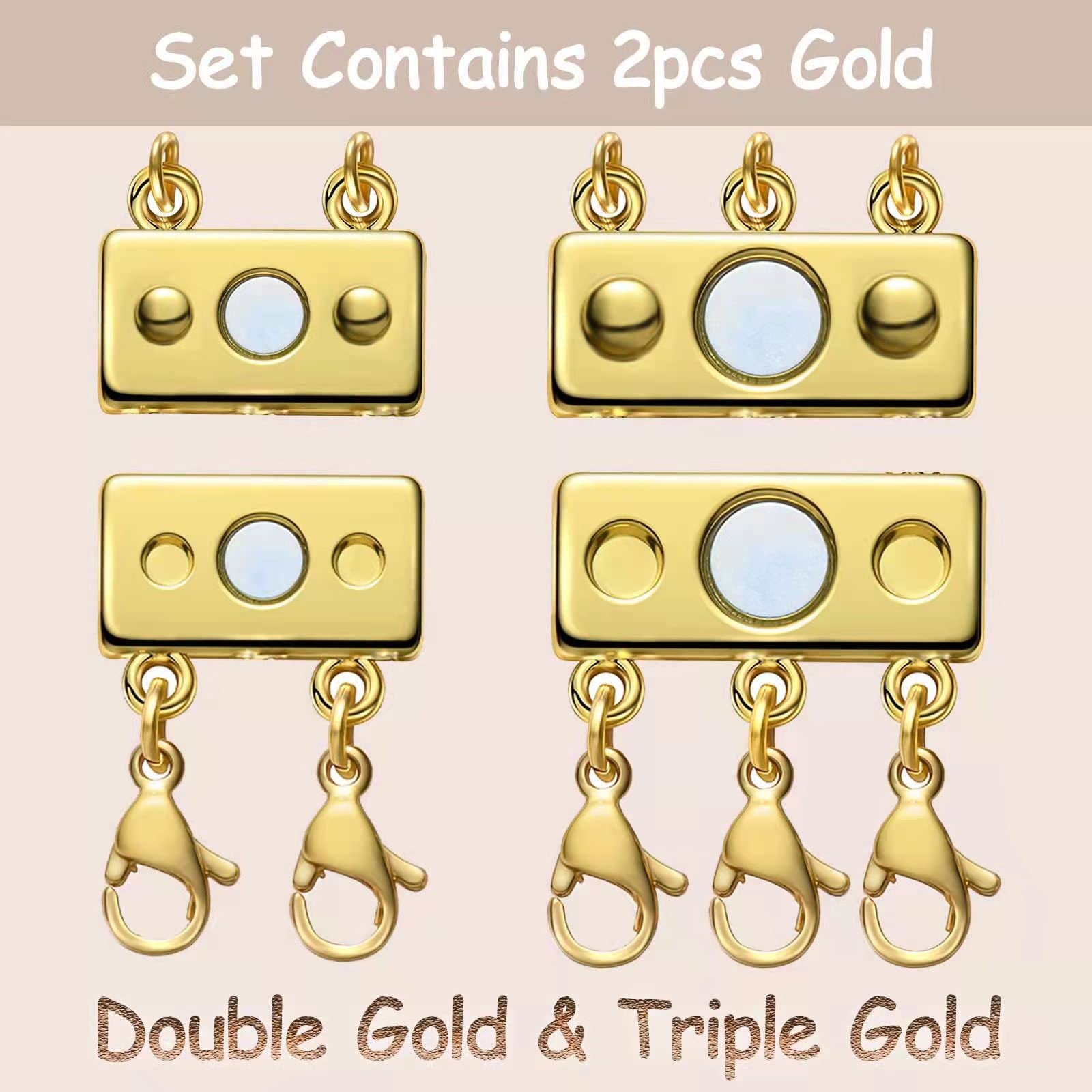 Snapklik.com : Necklace Layering Clasps Magnetic Slide Lock Clasp ...
