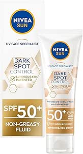 NIVEA Sun UV Facial Specialist Dark Spot Control Cream SPF 50+ Luminous630, 40ml, Pack of 1 ...