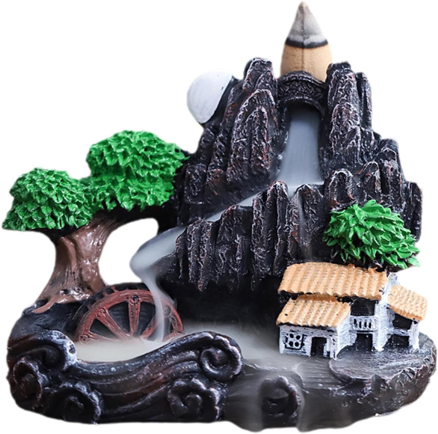 Backflow Incense Burner Waterfall Incense Holder, Resin Backflow ...