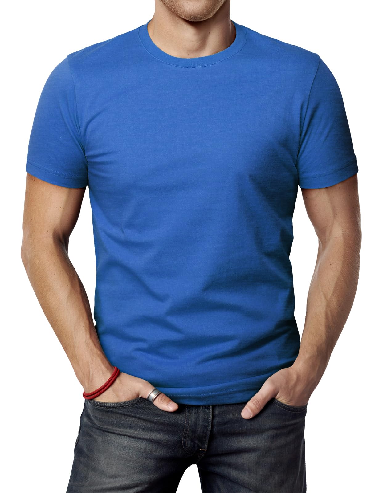Snapklik.com : H2H T-Shirts For Men Short Sleeve ULTRAMARINEBLUE US XS ...