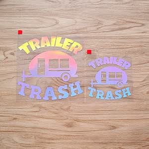 Amazon.com - Trailer Trash RV Camper Car Truck Van Funny Sticker Decal ...