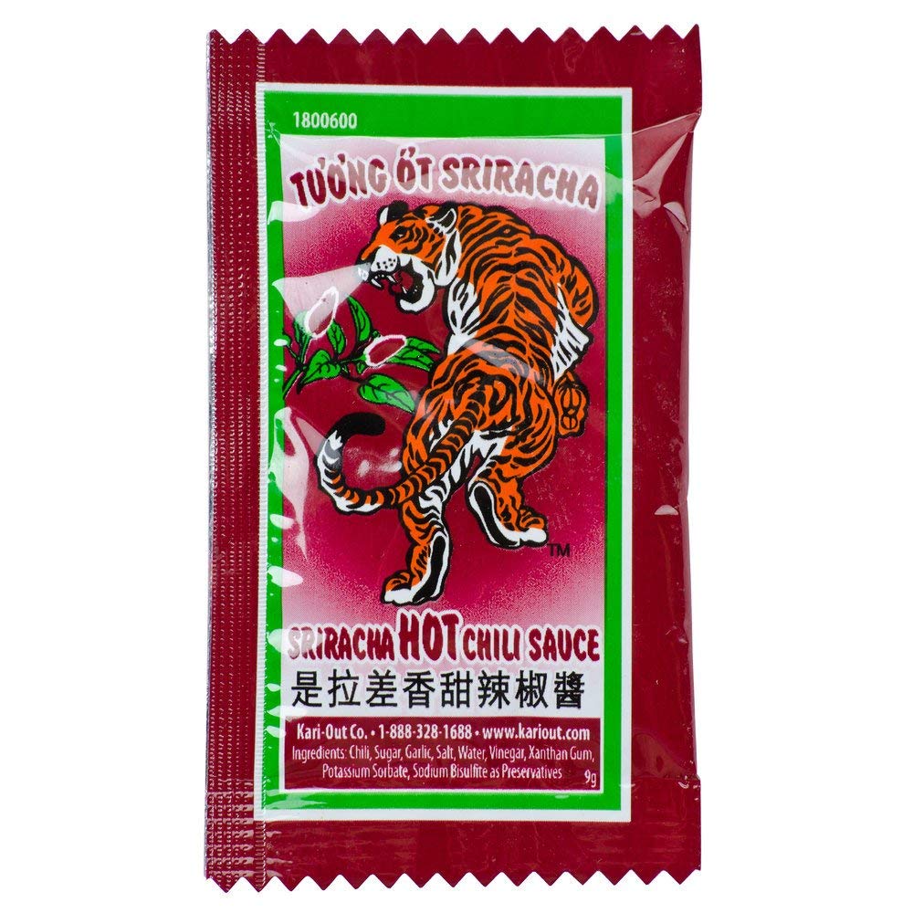 Amazon.com : Sriracha Hot Chili Sauce Single Serve To Go Packets (50 ...