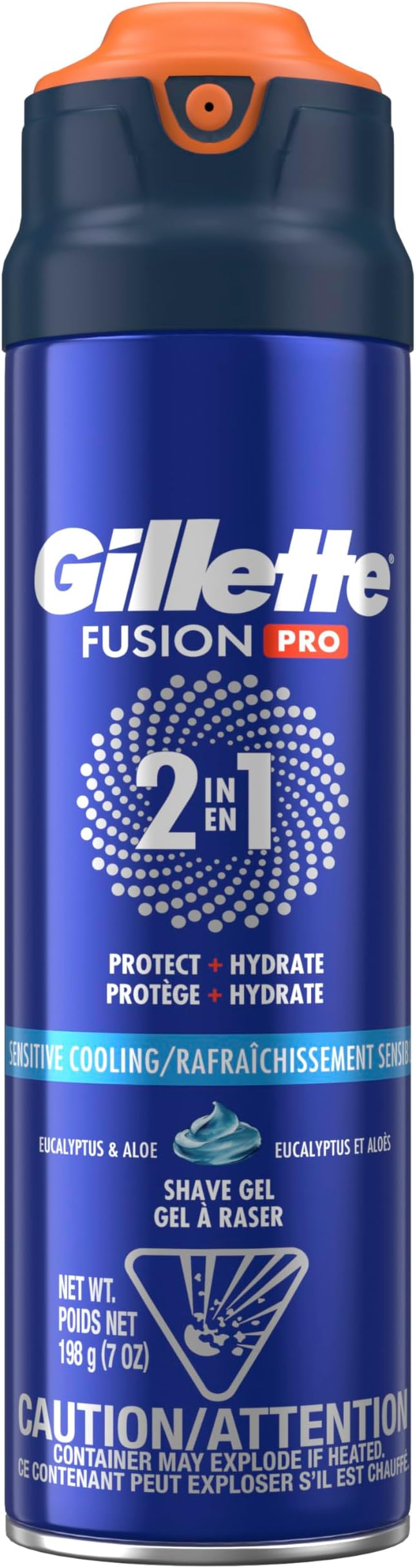 Gillette PRO Shaving Gel for Men, Cools to Soothe Skin and Hydrates ...