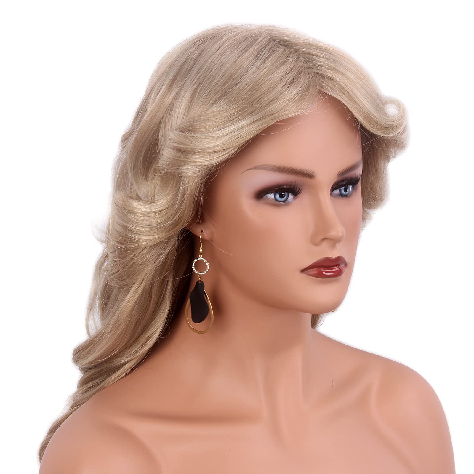 MEDISIFA Blonde 70s Disco Wig Farrah Fawcett Wigs for Women Lady ...