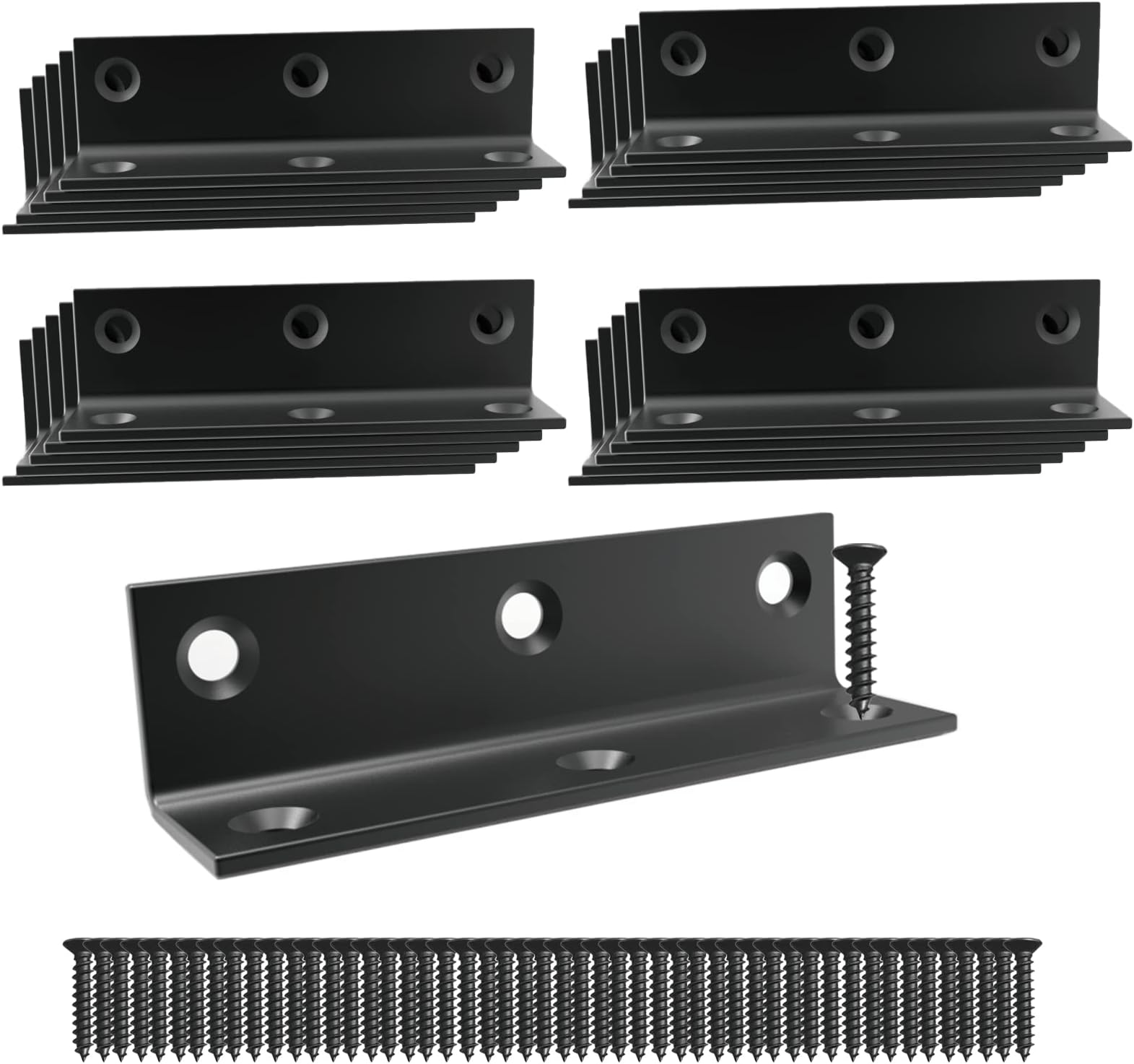 Amazon.com: 2x4 Inch Galvanized L Bracket，(15pcs) Duty Heavy Steel ...