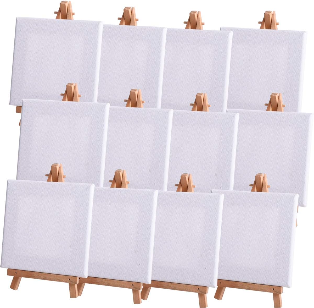 Amazon.com: Vencer Artists 3"x3" Mini Canvas & 5" Mini Easel Set ...