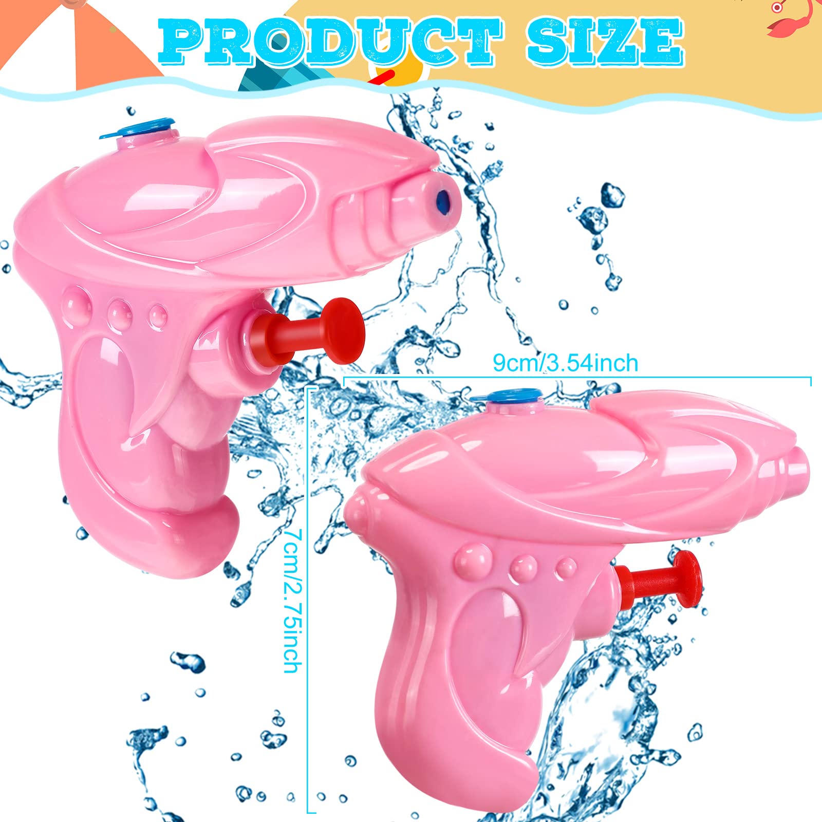 Snapklik.com : Leyndo 32 Pack Mini Water Gun For Kids Colorful Blaster ...