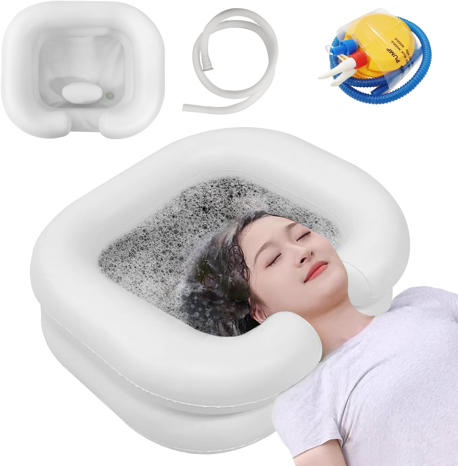 Amazon.com: GSengGoung Inflatable Shampoo Basin, Portable Shampoo Bowl ...