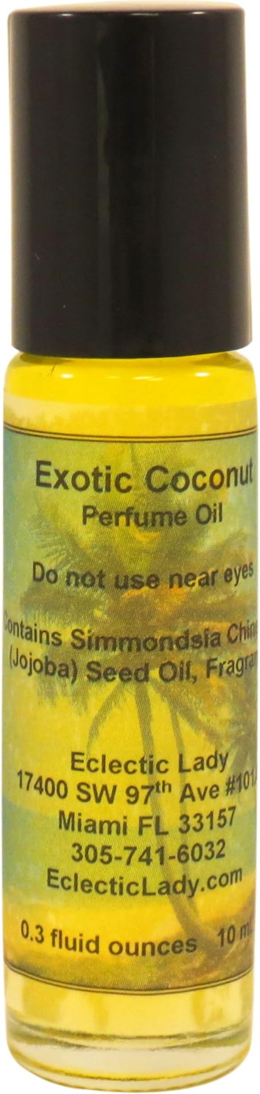 Amazon.com : Exotic Coconut Perfume Oil, 0.3 Oz Portable Roll-On ...