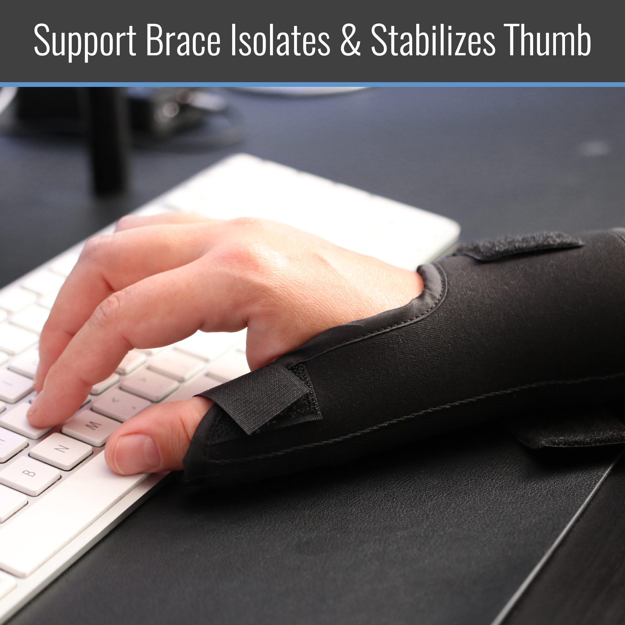 Snapklik.com : Adjustable Thumb Brace & Wrist Strap, Fits Left Or Right ...