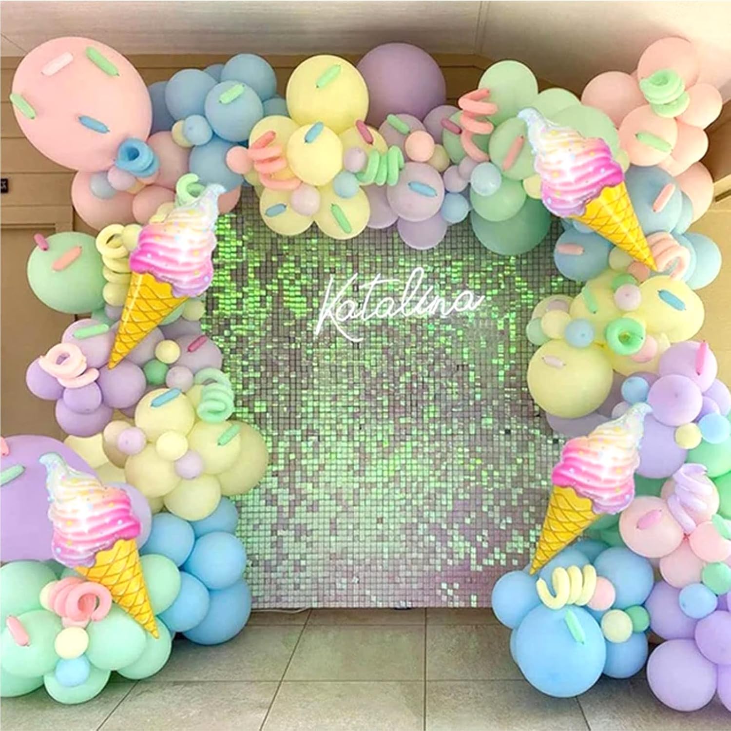 Amazon.com: Pastel Balloon Garland Arch Kit 145pcs Macaron Rainbow ...