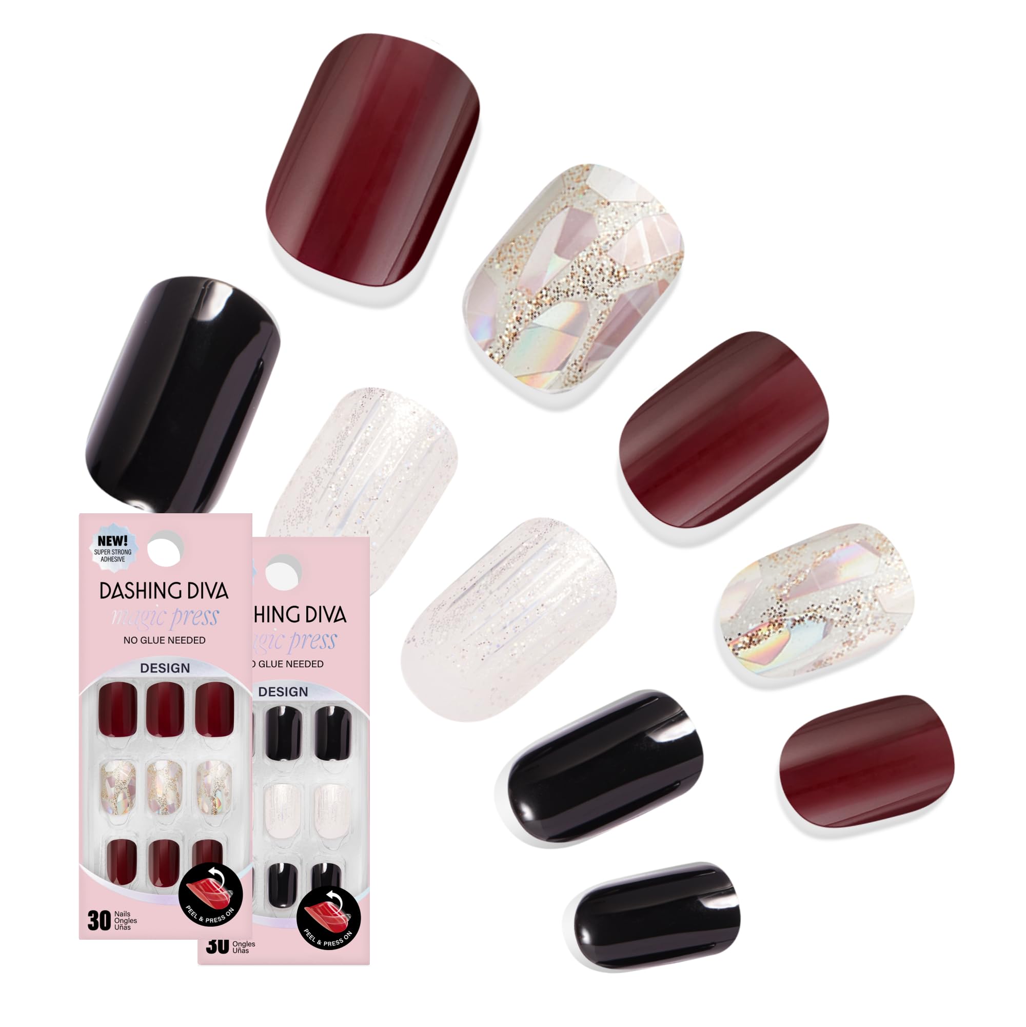 Amazon.com : Dashing Diva Magic Press Nail Bundle - Laser Show ...