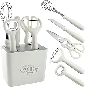 Amazon.com: "5-in-1 Stainless Steel Kitchen Utensils Set – Includes ...