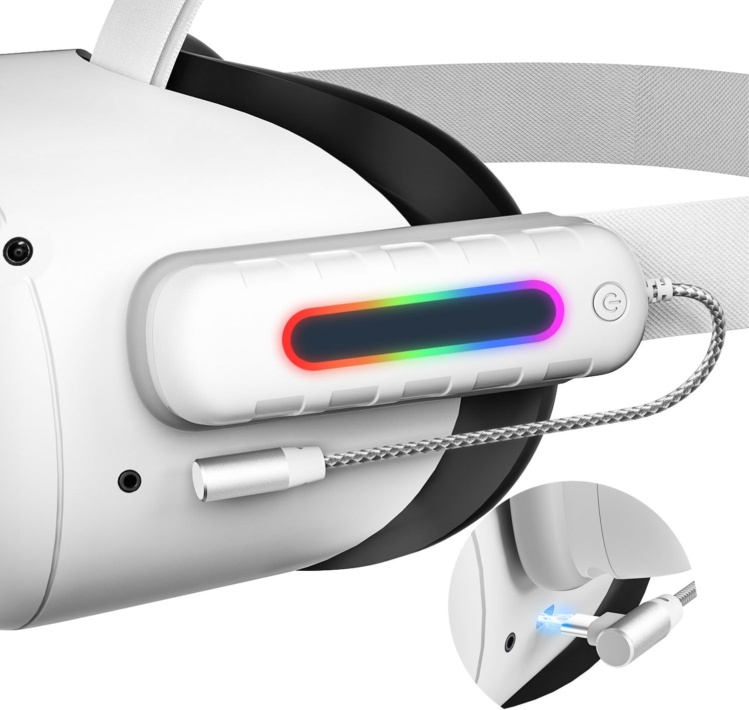 Amazon.com: Saqico Battery Pack for Oculus Quest 2, 5000mAh Extended ...