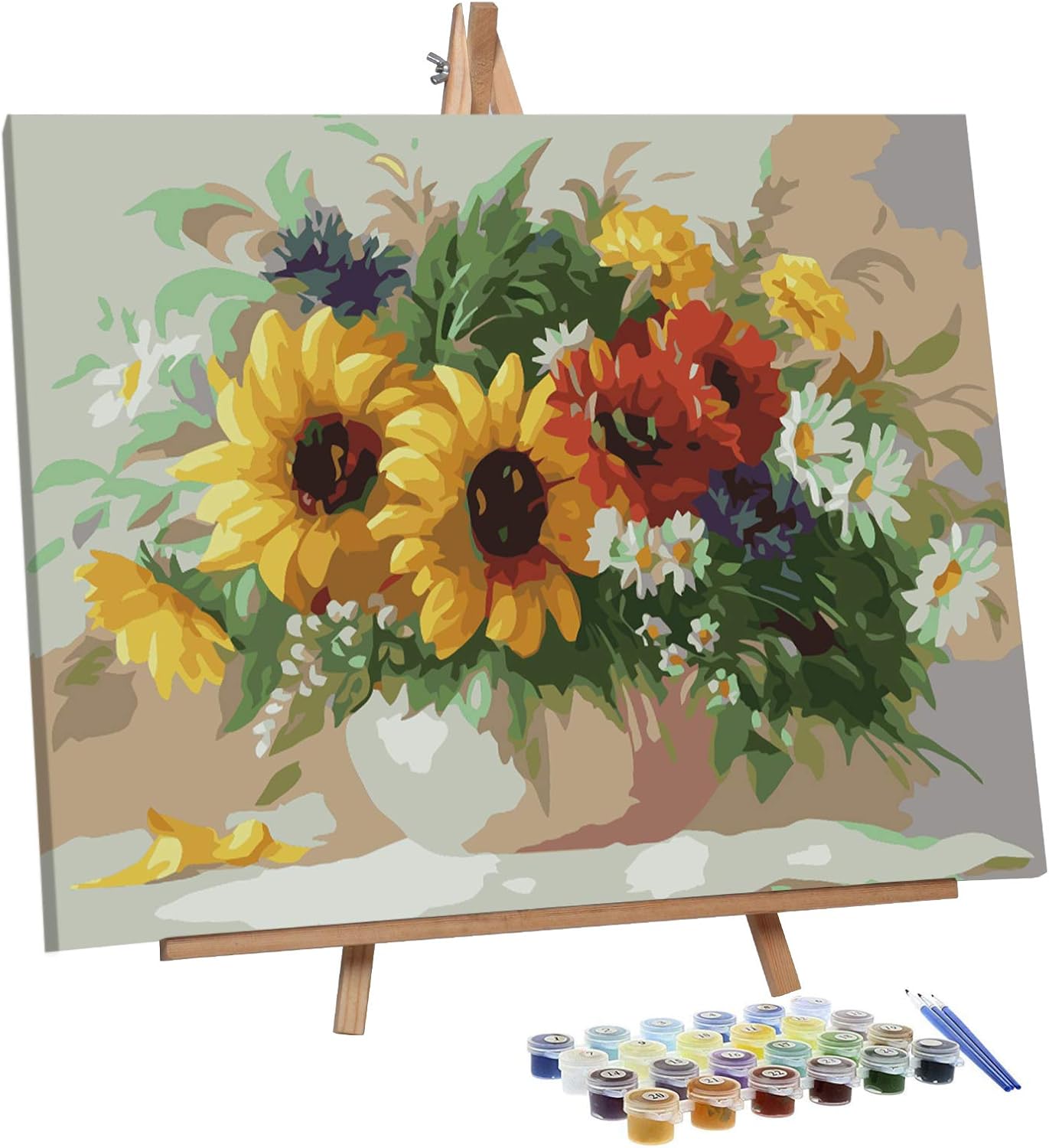 VIGEIYA Paint By Numbers For Adults Beginners With Framed Canvas And vigeiya-paint-by-numbers-for-adults-beginners-with-framed-canvas-and