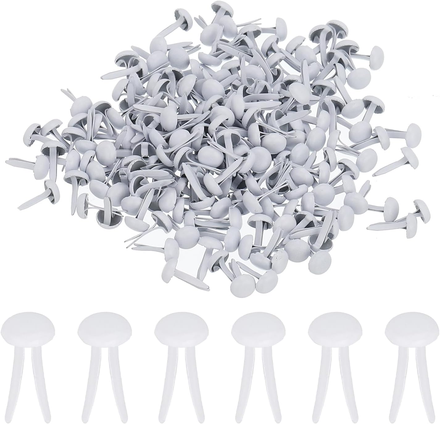 Amazon.com: PATIKIL 1000 PCS Paper Brass Fasteners Split Pins Pastel Mini Metal Brads Round Head ...