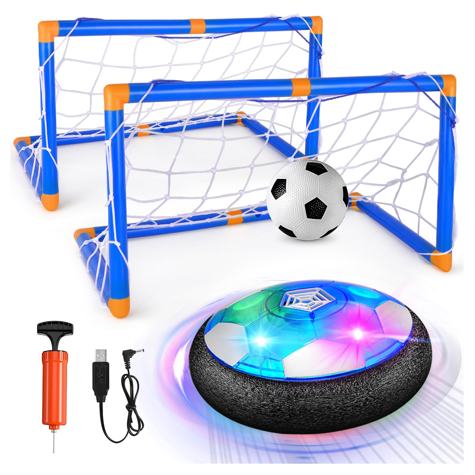AOKESI Hover Soccer Ball Set with Rechargeable Battary,Indoor Football ...