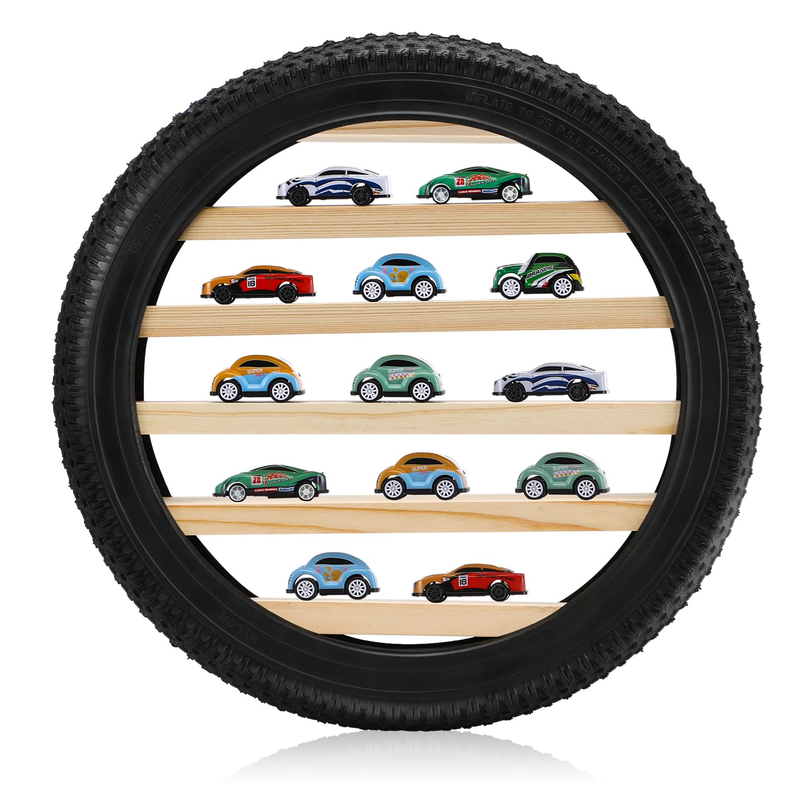 Amazon.com: Lineshading Tire Toy Box Wall Display Car Shelf Model Car ...