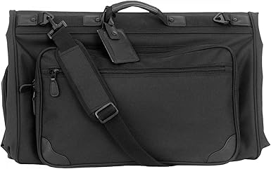 Amazon.com | Tri-fold Garment Bag (Black) (45"L x 2 1/4"W x 22 1/4"H ...