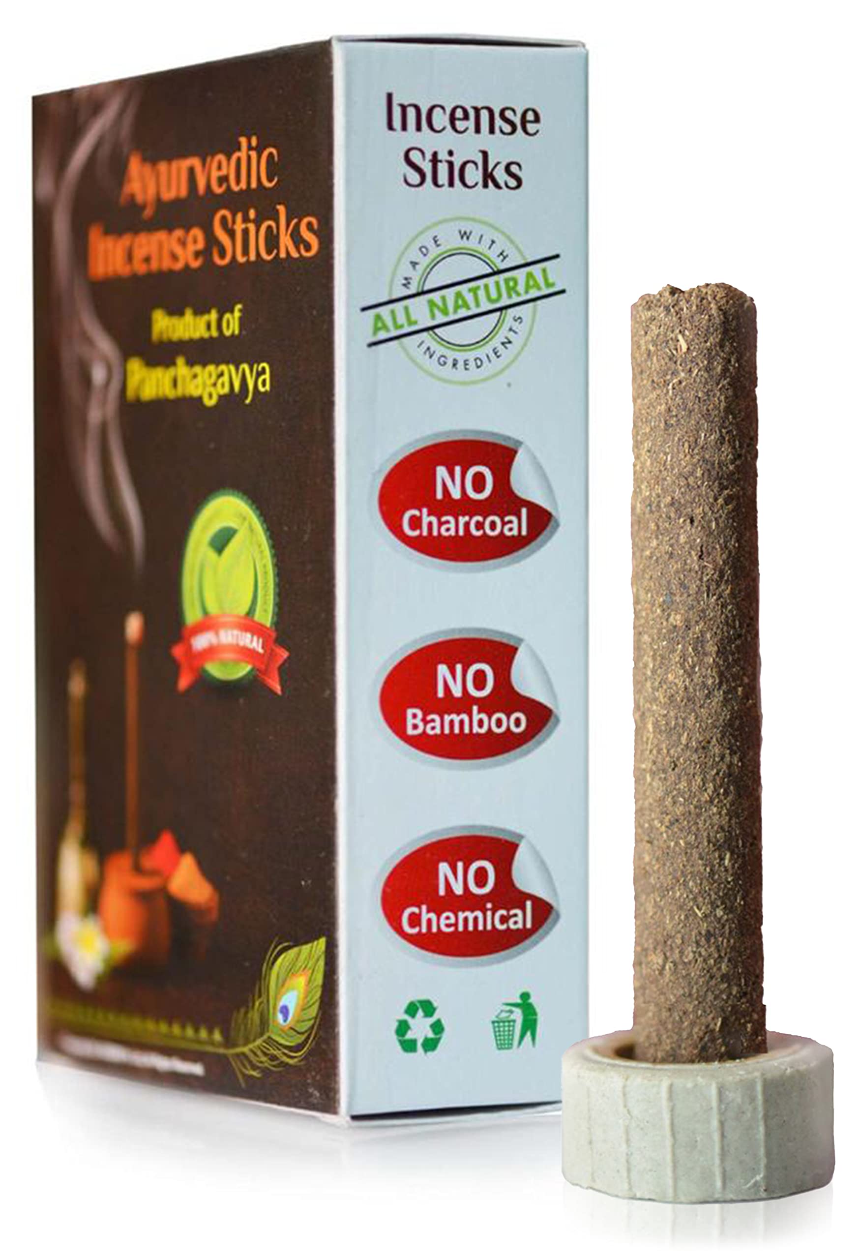 ADIOMM 100% Natural Incense Sticks/Dhoopbatti | ORGANIC | 30 Sticks ...