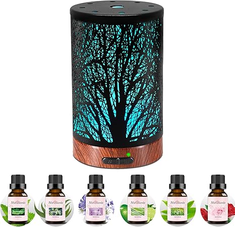 Amazon.com: Oil Diffuser & Essential Oils Set - Oil Diffuser 150ml with ...