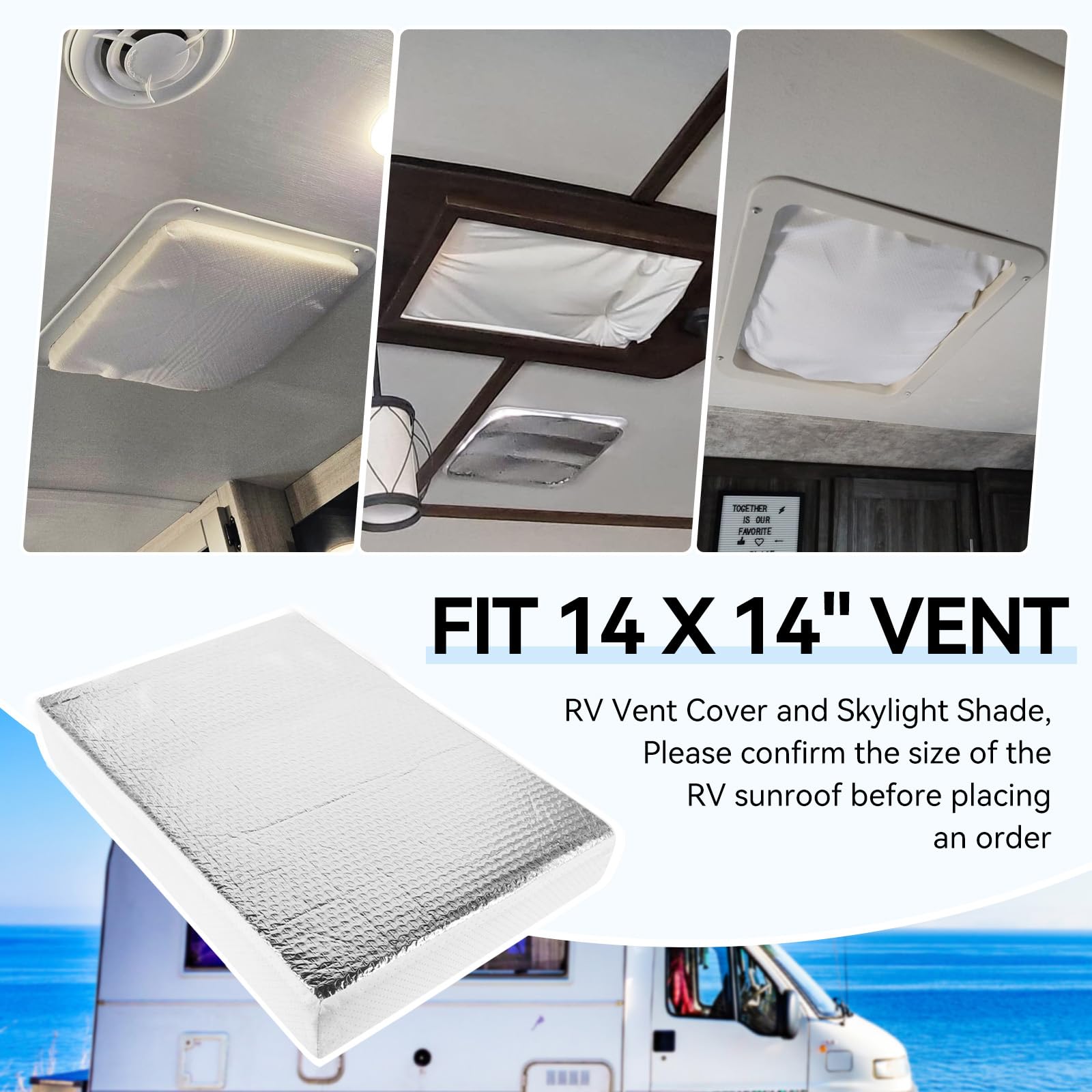 Snapklik.com : RV Skylight Insulator 14x14x3,RV Skylight Pillow ...