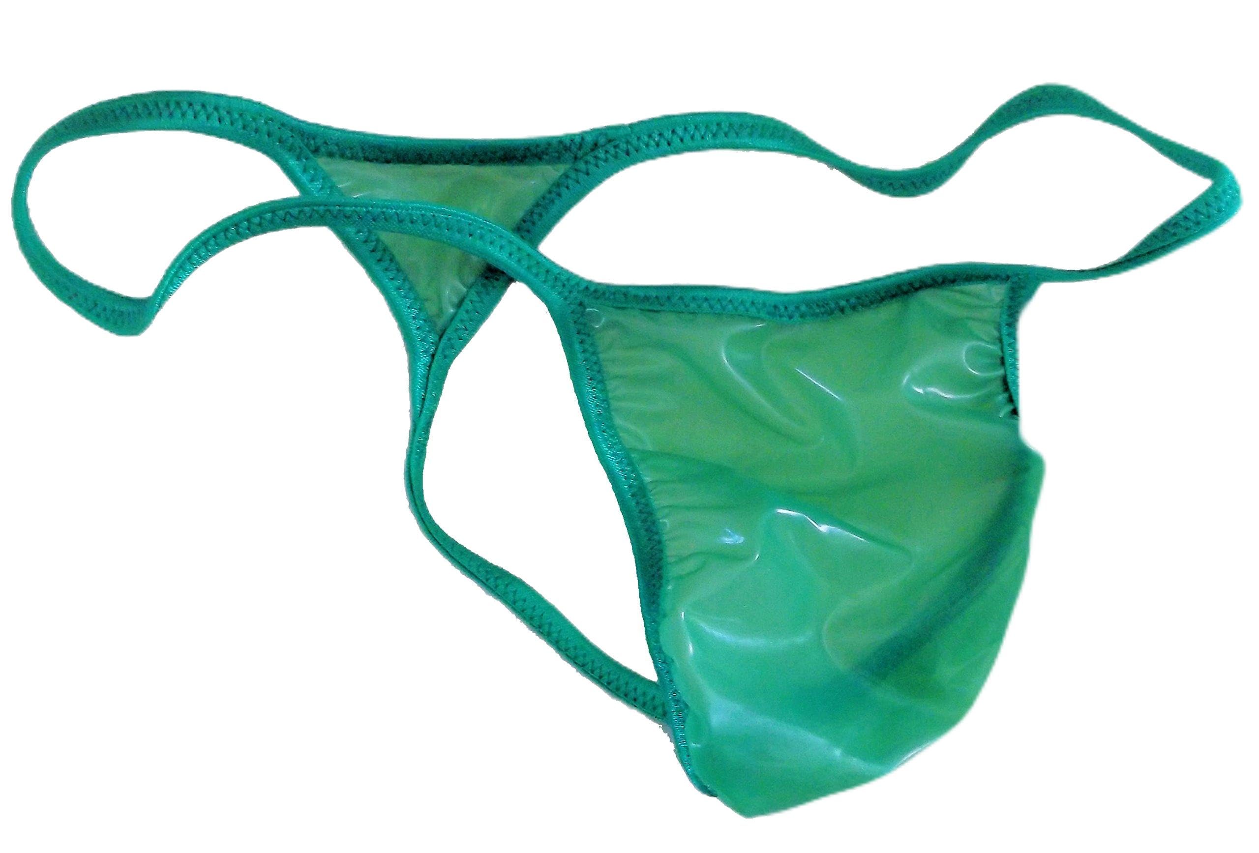 Mens Latex Rubber Thong G String Thong Nile Green Made | Desertcart ...