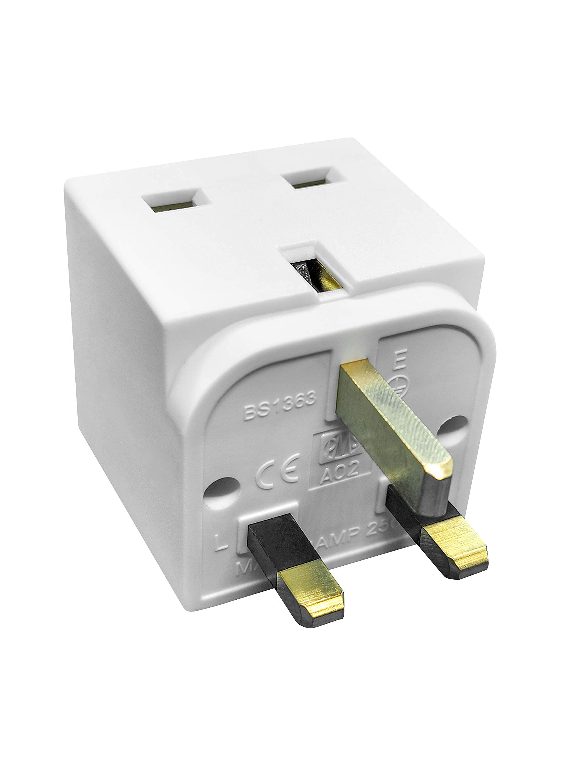 2 Way Multi Plug Adaptor 3 Pin Uk Socket Extender | Desertcart OMAN