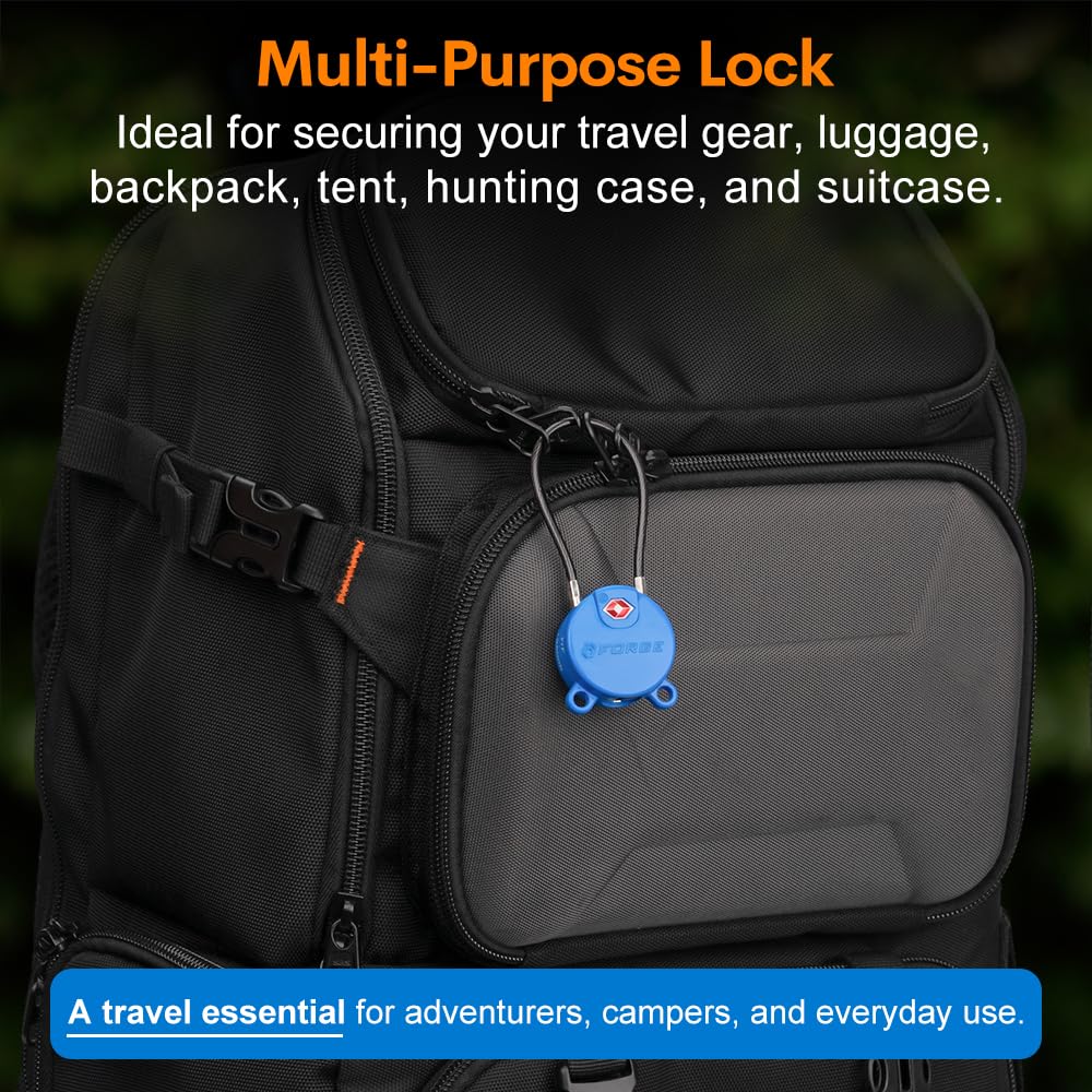 Snapklik.com : Forge TSA Approved Luggage Locks Ultra-Secure Dimple Key ...