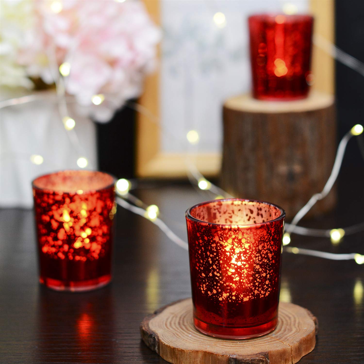 Red Glass Votive Candle Holders Red Glass Votive Candle Holders Sold