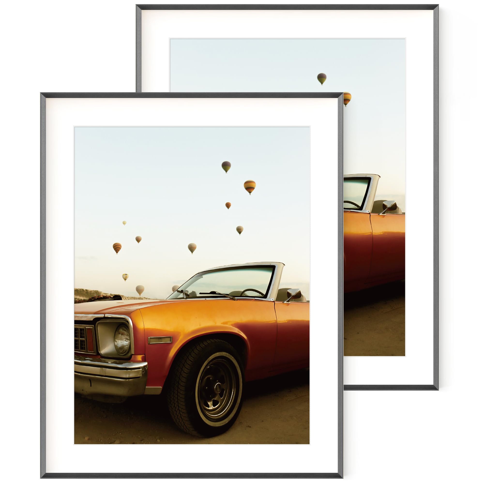 22x28 Picture Frame Black, Aluminum Picture Frames 22 x 28 Inch with ...