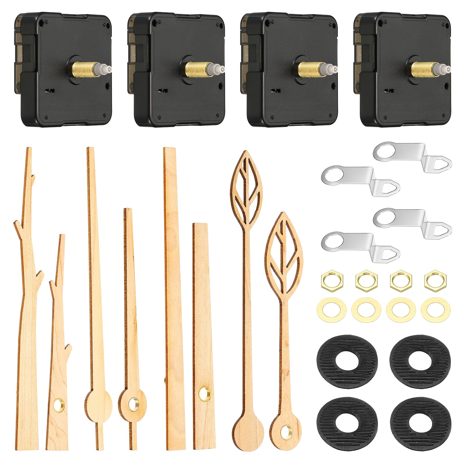 Amazon.com: PATIKIL Clock Mechanism Replacement, 4 Pcs Quartz Clock ...