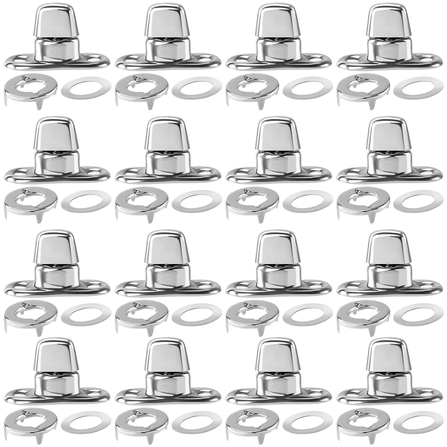 HINZIC 15 Sets Twist Lock Fasteners, Marine Grade Quarter Turn Fasteners, Rustproof Zinc Alloy ...