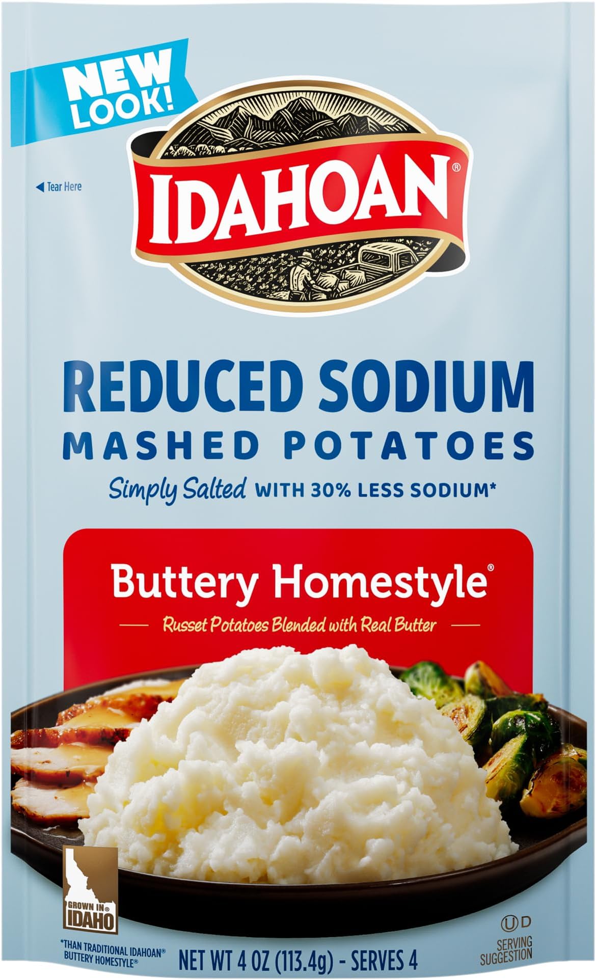 Amazon.com : Edward & Sons Organic Mashed Potatoes Roasted Garlic, 3.5 ...