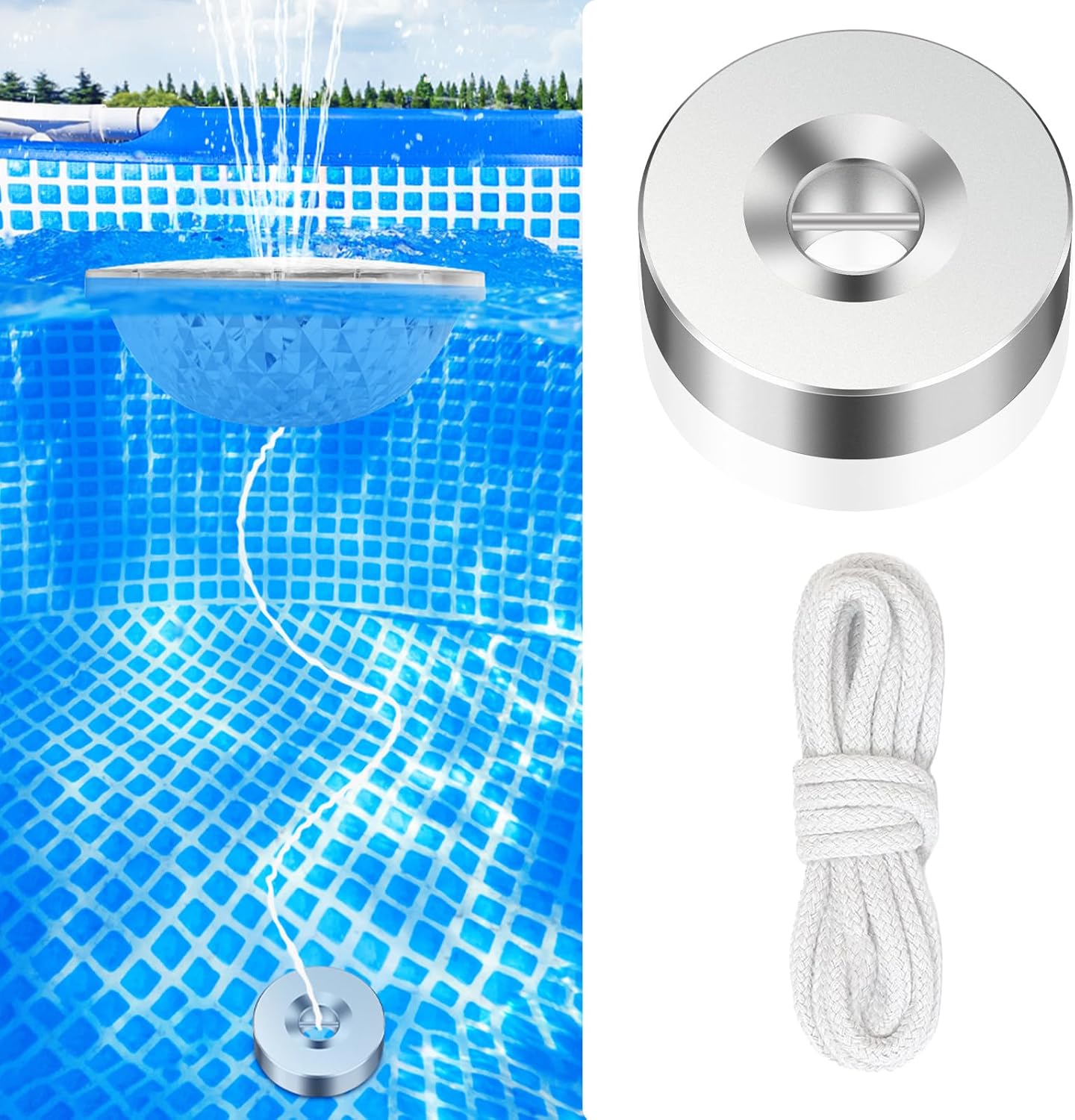 Amazon.com: Anchor Replacement Set for Pool Floats - Weight with String ...