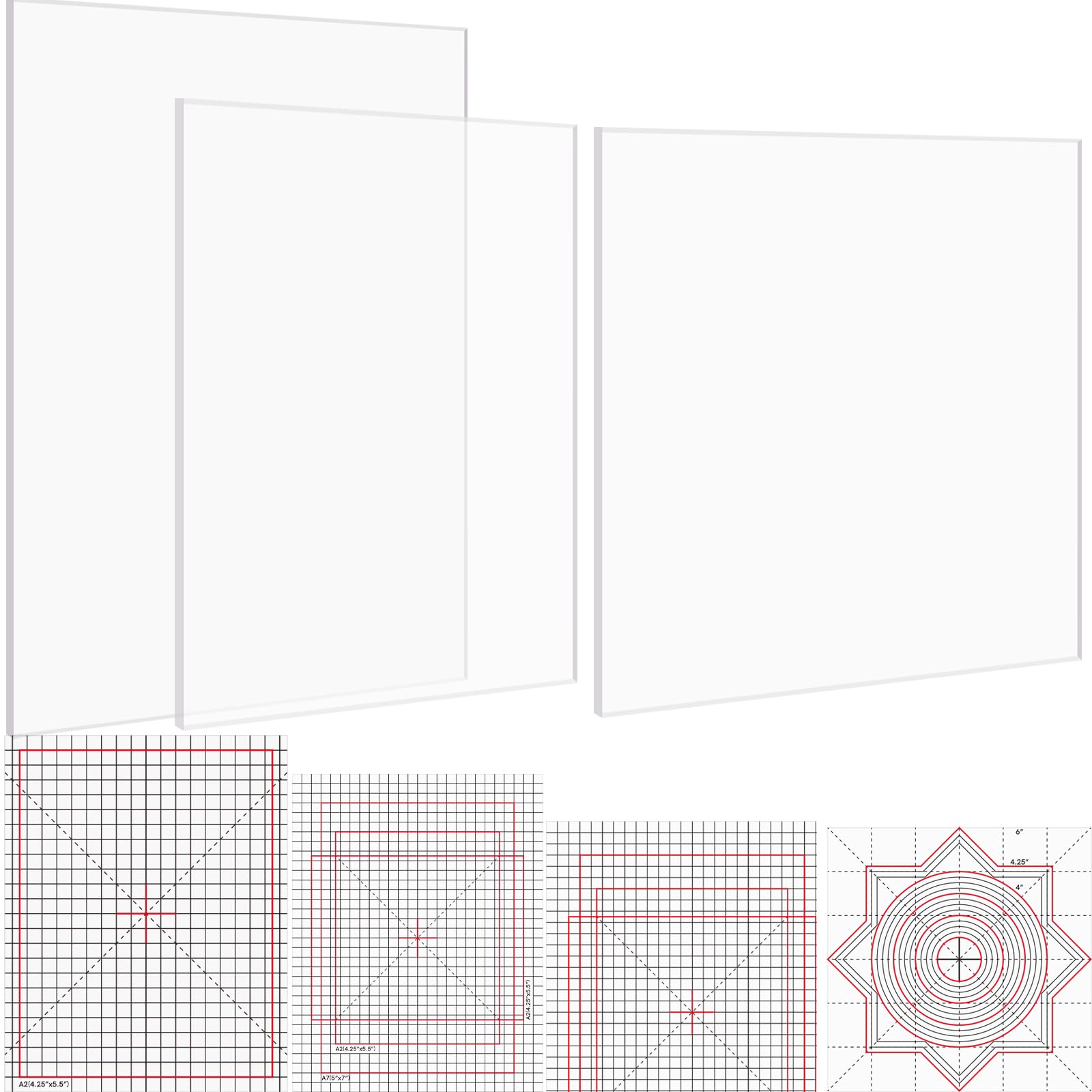 Amazon.com : Photopolymer Grip Mat with Printed Guides for Stamping ...