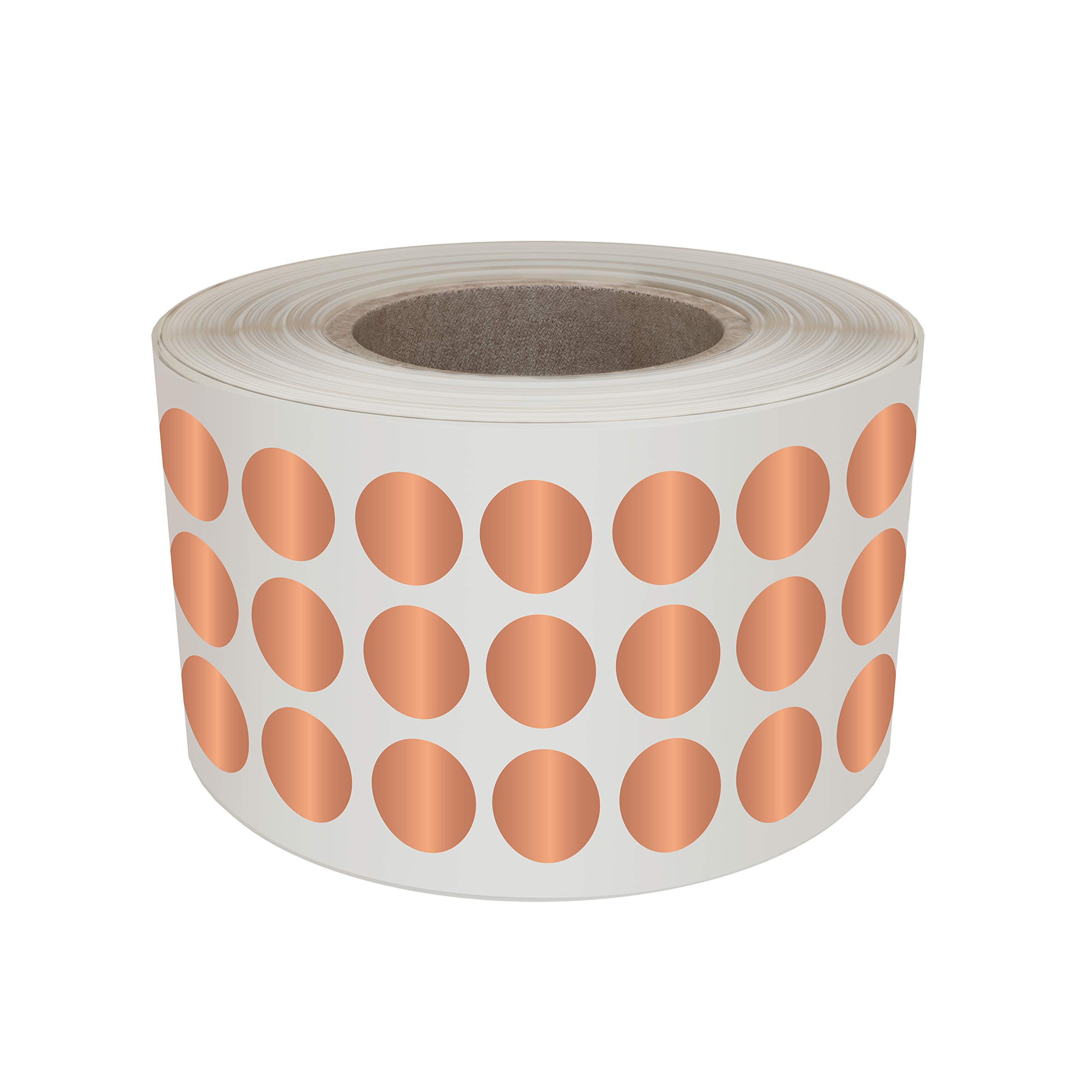 Amazon.com : Royal Green Round Metallic Stickers 1/4 inch Rose Gold ...