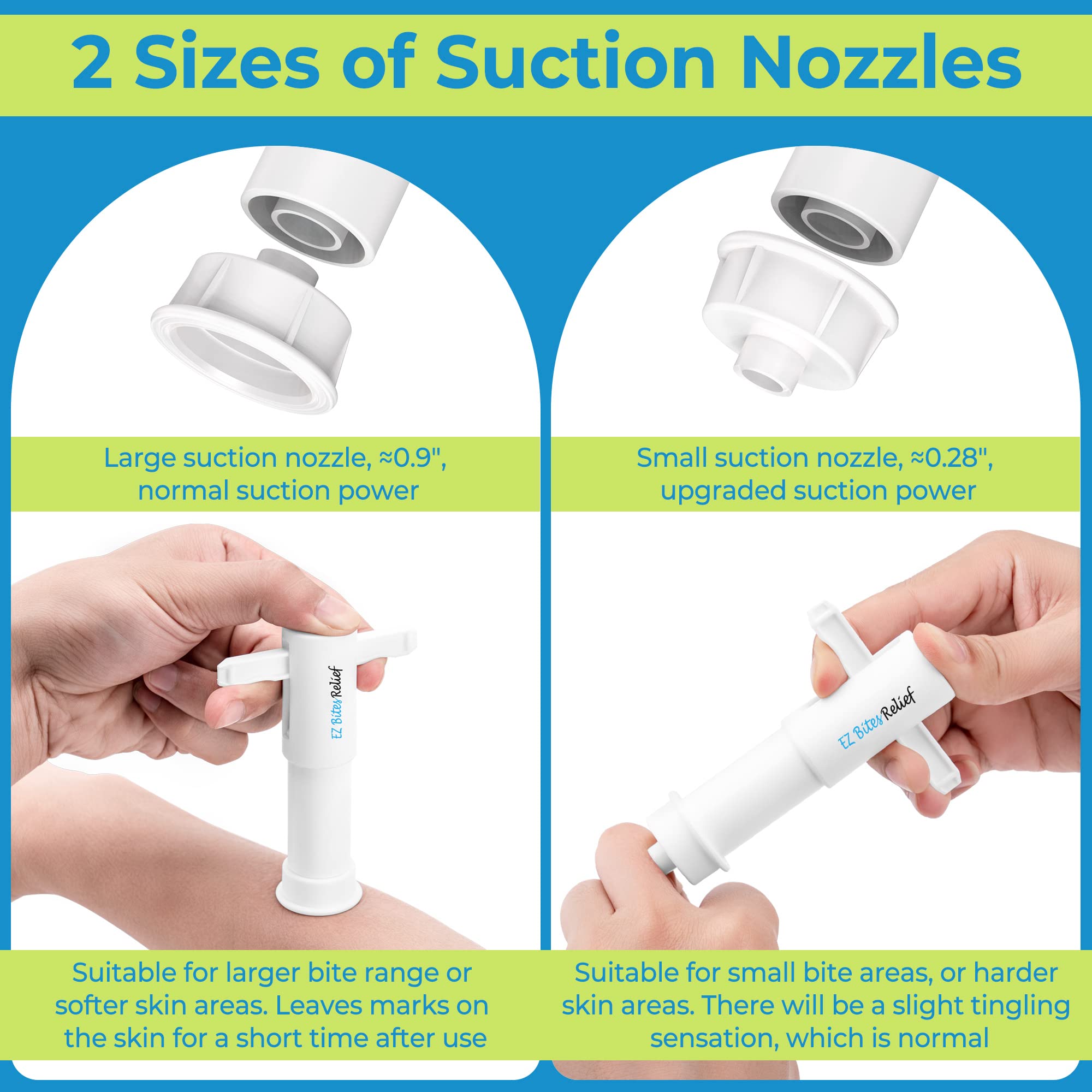 Snapklik.com : Bug Bite Suction Tool, 2 Pack Venom Extractor Sucker ...