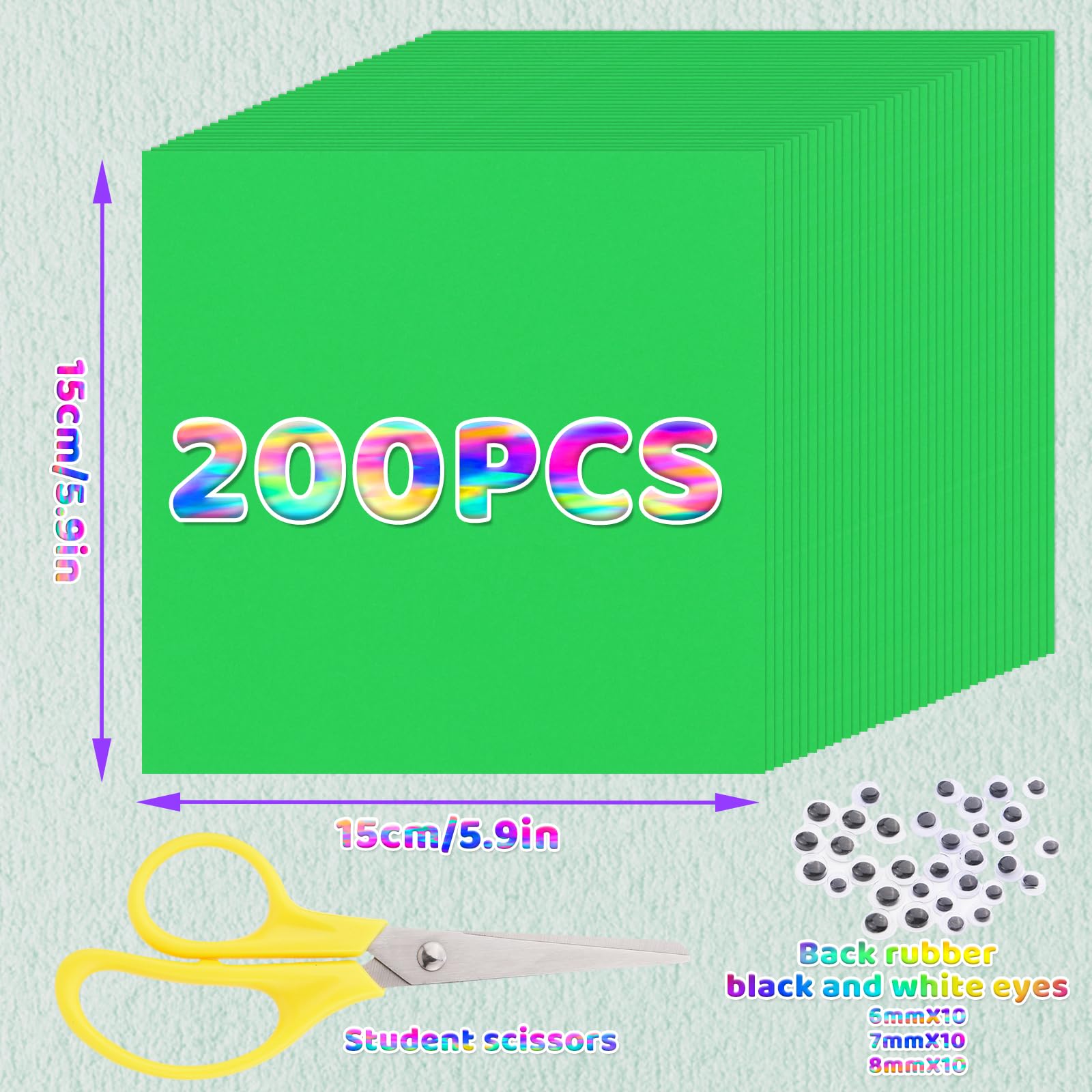 Snapklik.com : Origami Paper,200 Sheets Dark Green Double Sided Origami ...