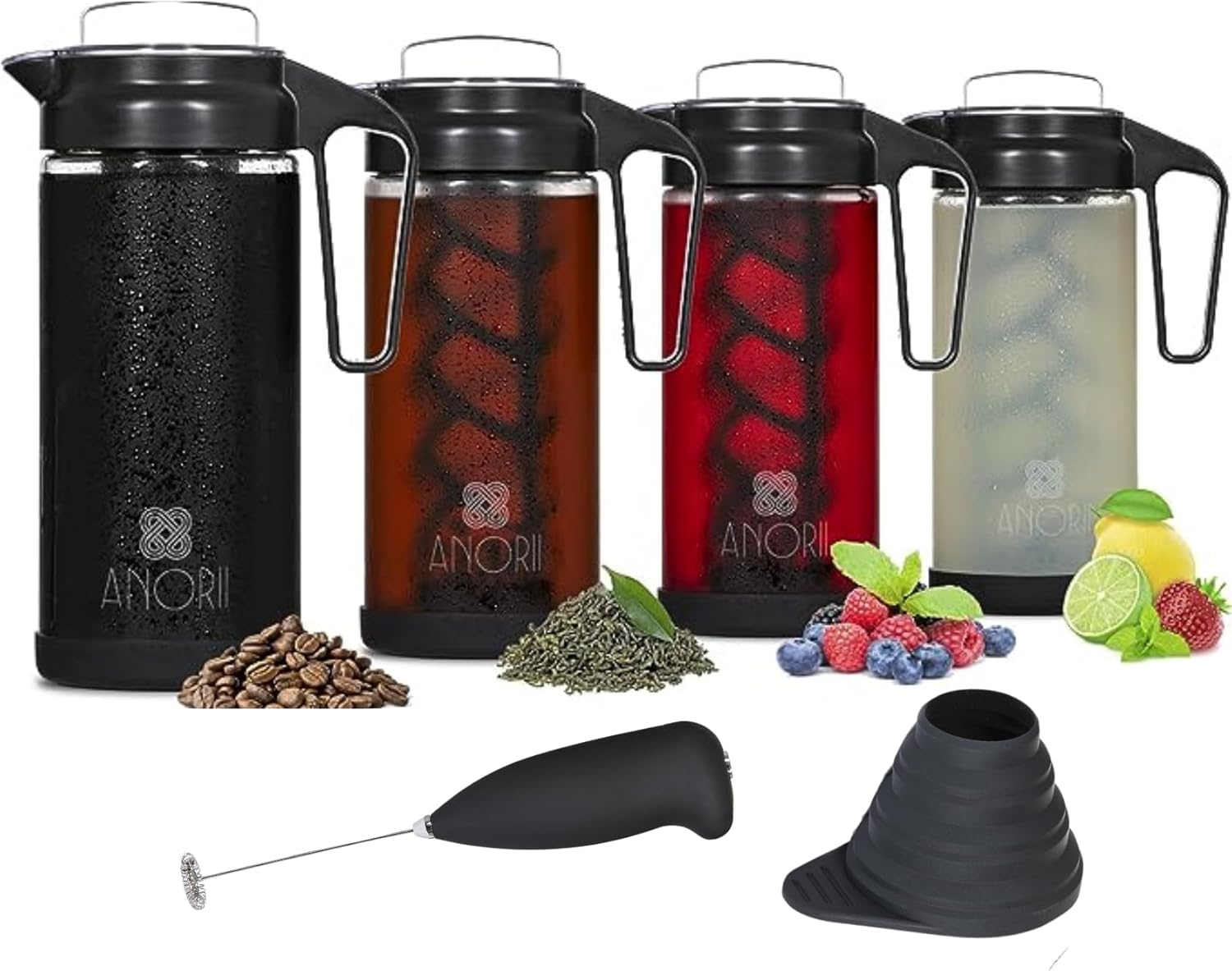 Amazon.com: ANORII Cold Brew Coffee Maker, Cold Brew Coffee Pitcher ...