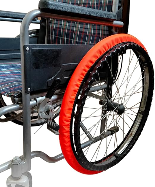 Amazon.com: Wheelchair Tyre Covers for Wheelchair Wheels 24 ...