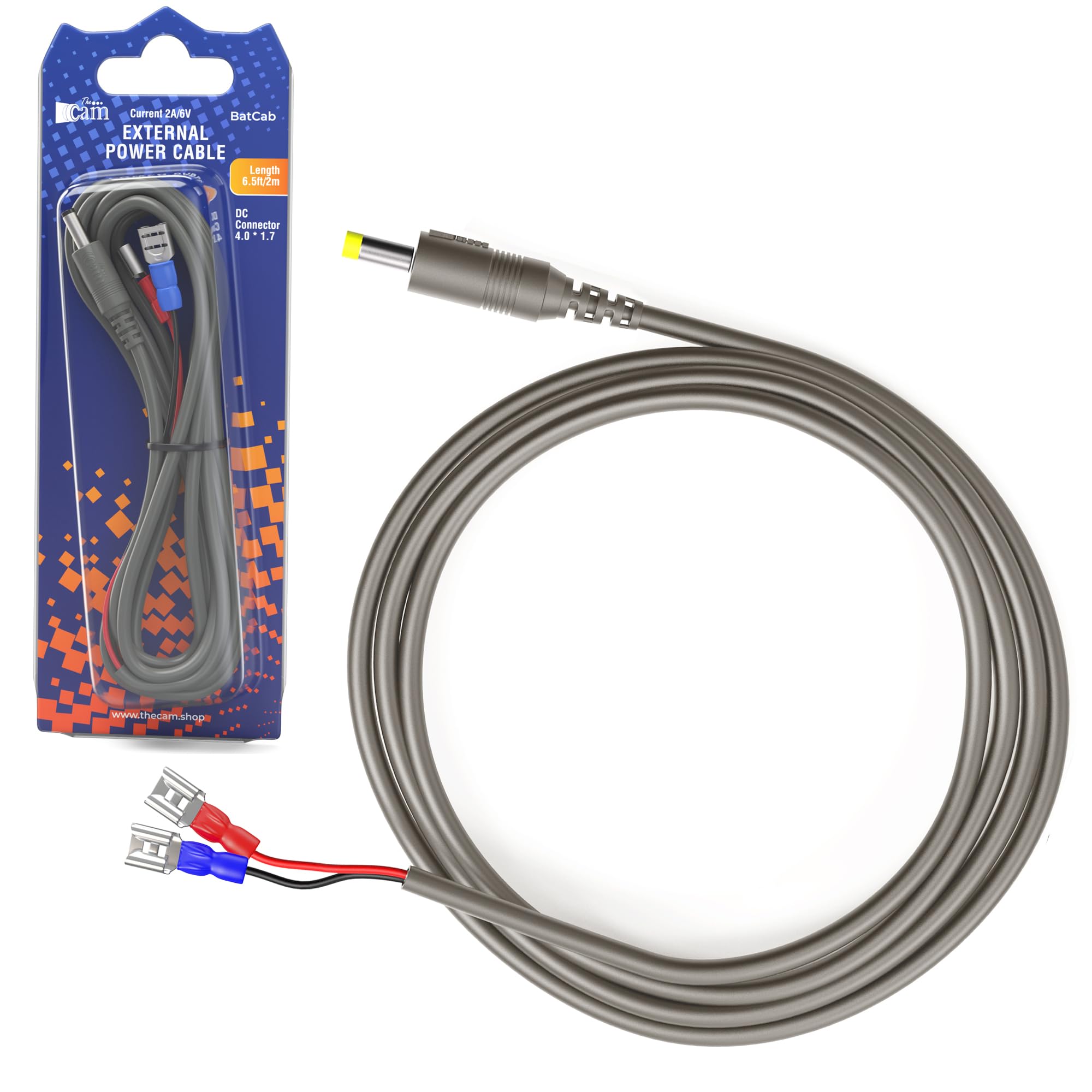 Amazon.com: BatCab-4, 4.0x1.7mm DC External Power Cable, Trail Camera ...